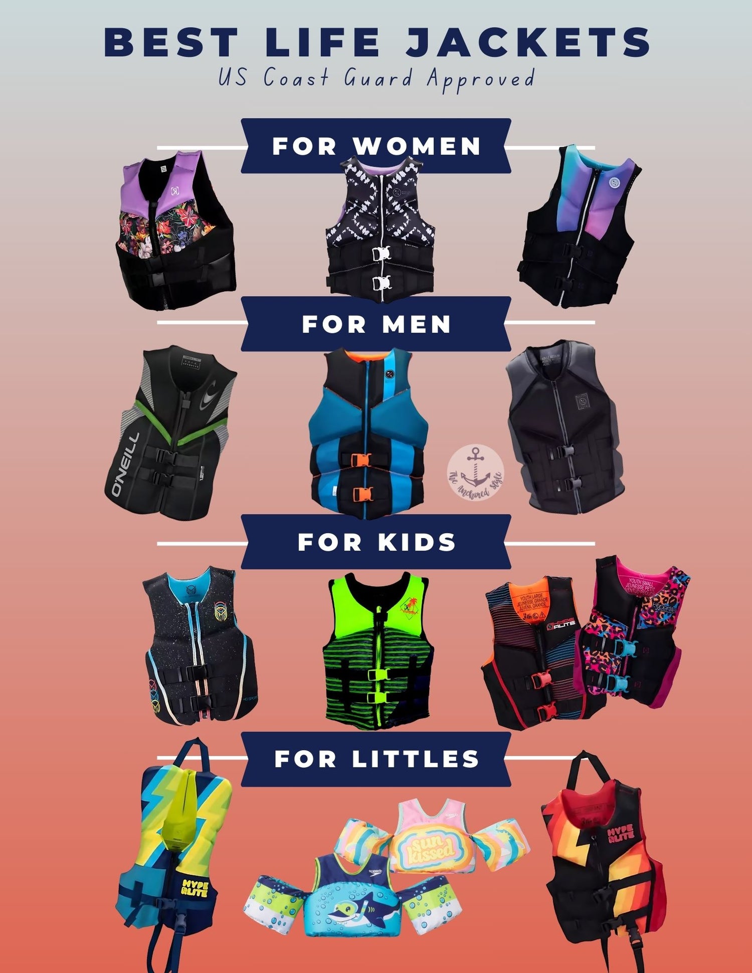 12 Best USCG Approved Life Jackets - theanchoredstyle